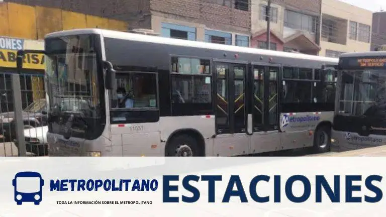 Estaciones del Metropolitano 2026
